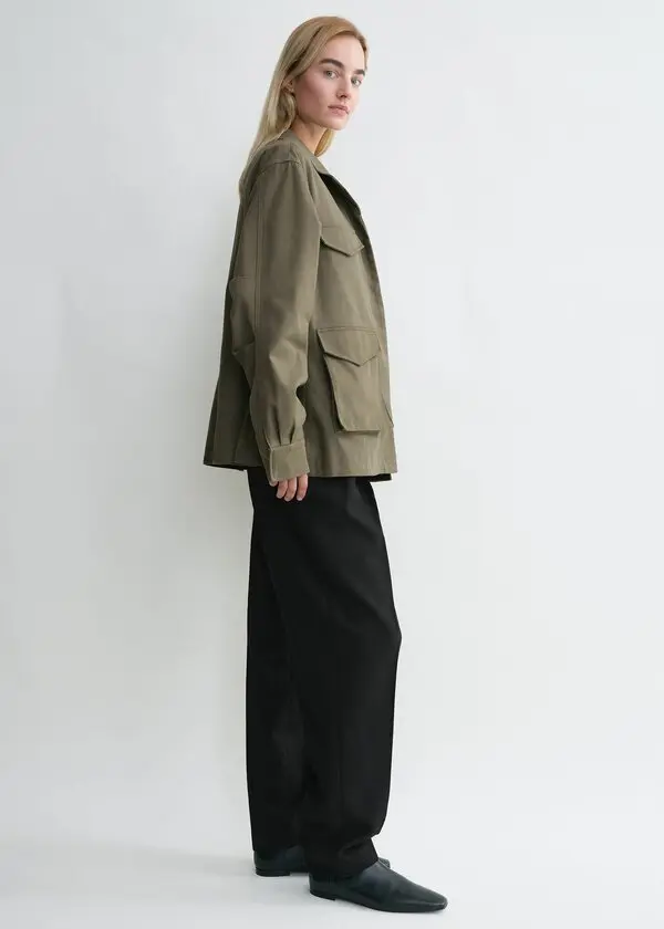 Toteme Army Jacket - Khaki Green | Editorialist